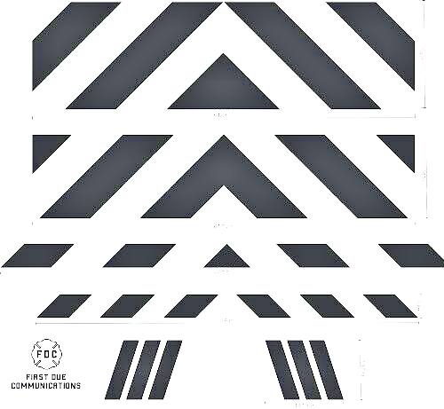 Reflective Chevron for vehicles - First Due Communications